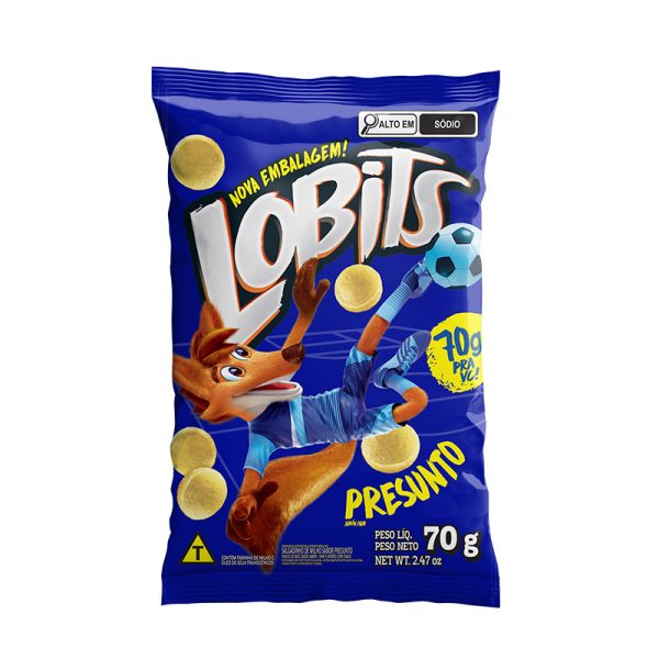 Salgadinhos Lobits em Diversos Sabores - Milho de Ouro