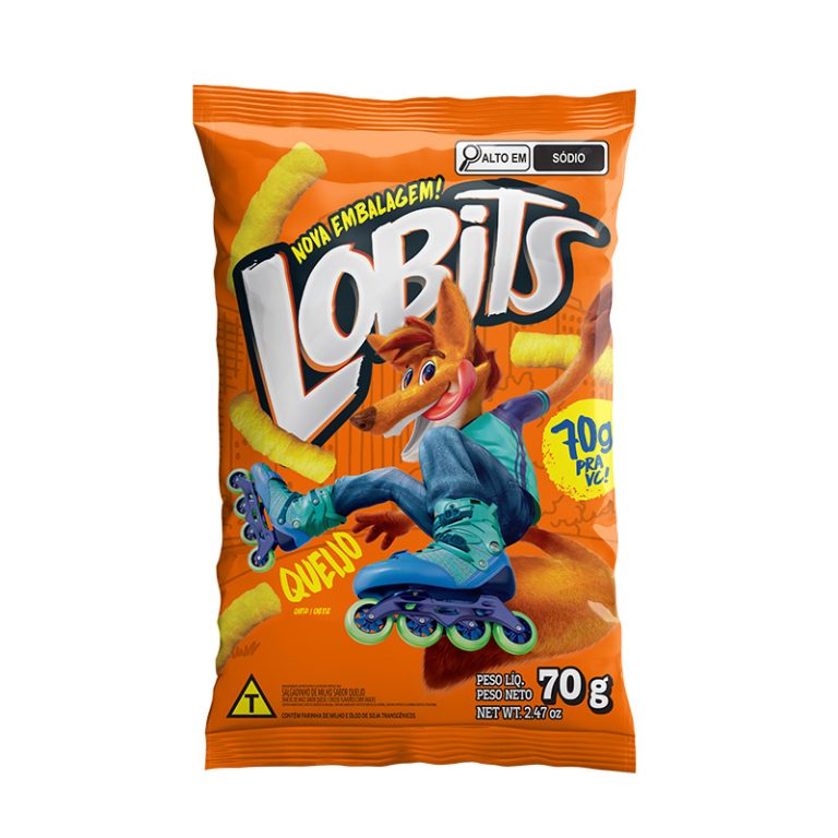 Salgadinhos Lobits em Diversos Sabores - Milho de Ouro